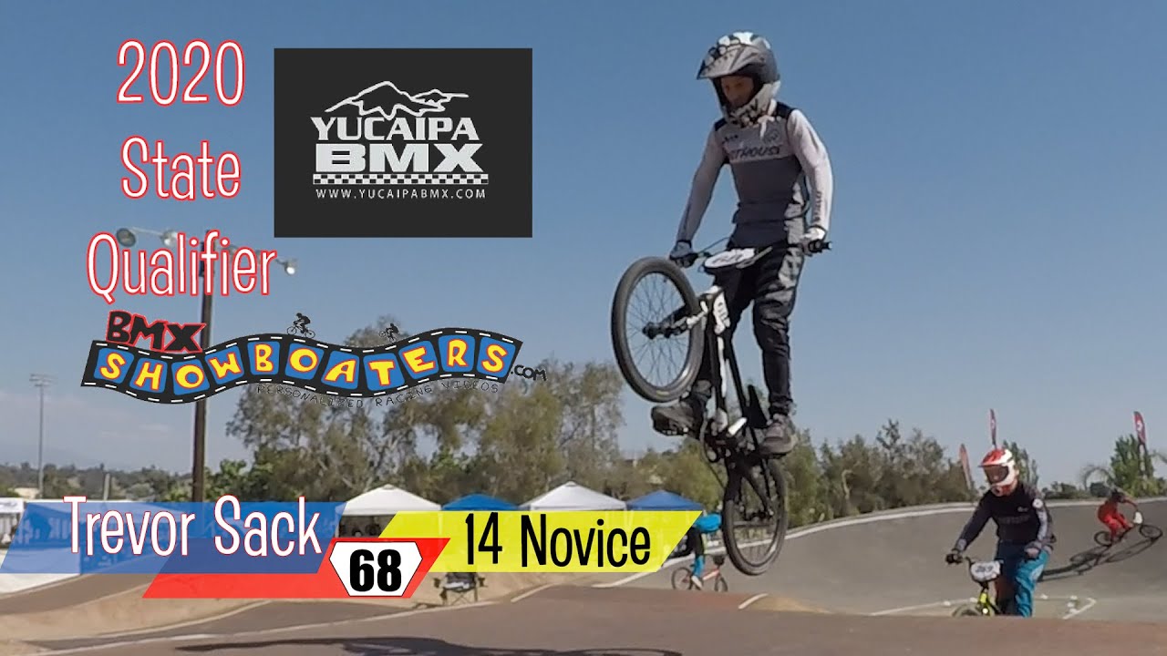 14 Novice Trevor Sack/2020 Yucaipa BMX State Qualifier - YouTube