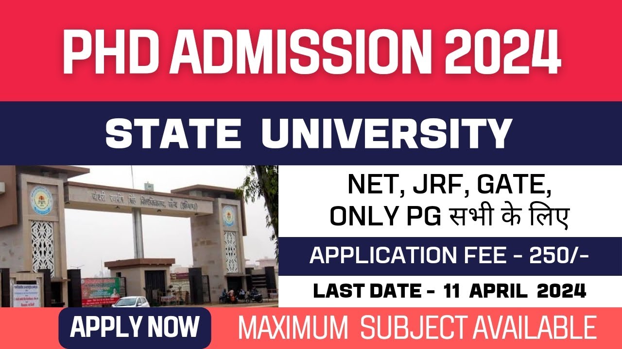 New PhD Admission Application 2024 | Chaudhary Ranbir Singh University ...