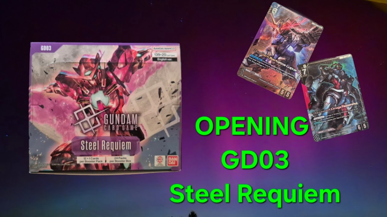 Gundam TCG Opening GD03 Steel Requiem! - YouTube