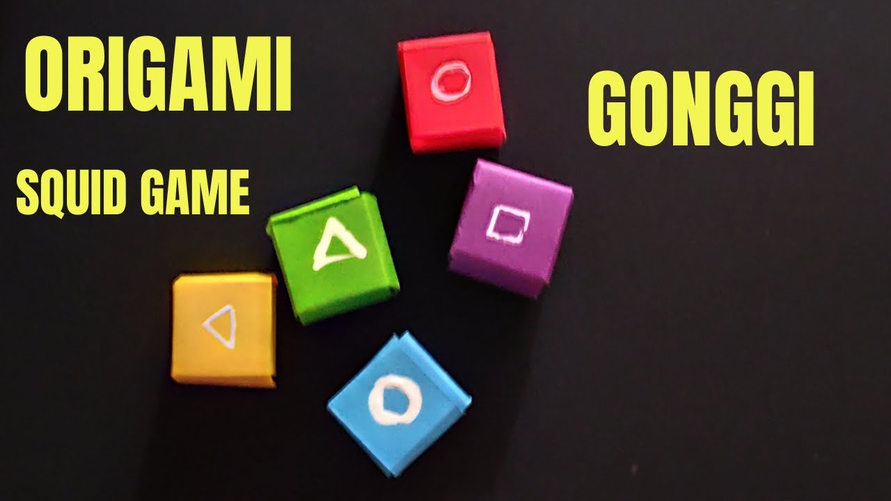 Origami Gonggi Squid Game DIY | How to make origami Gonggi from Squid ...