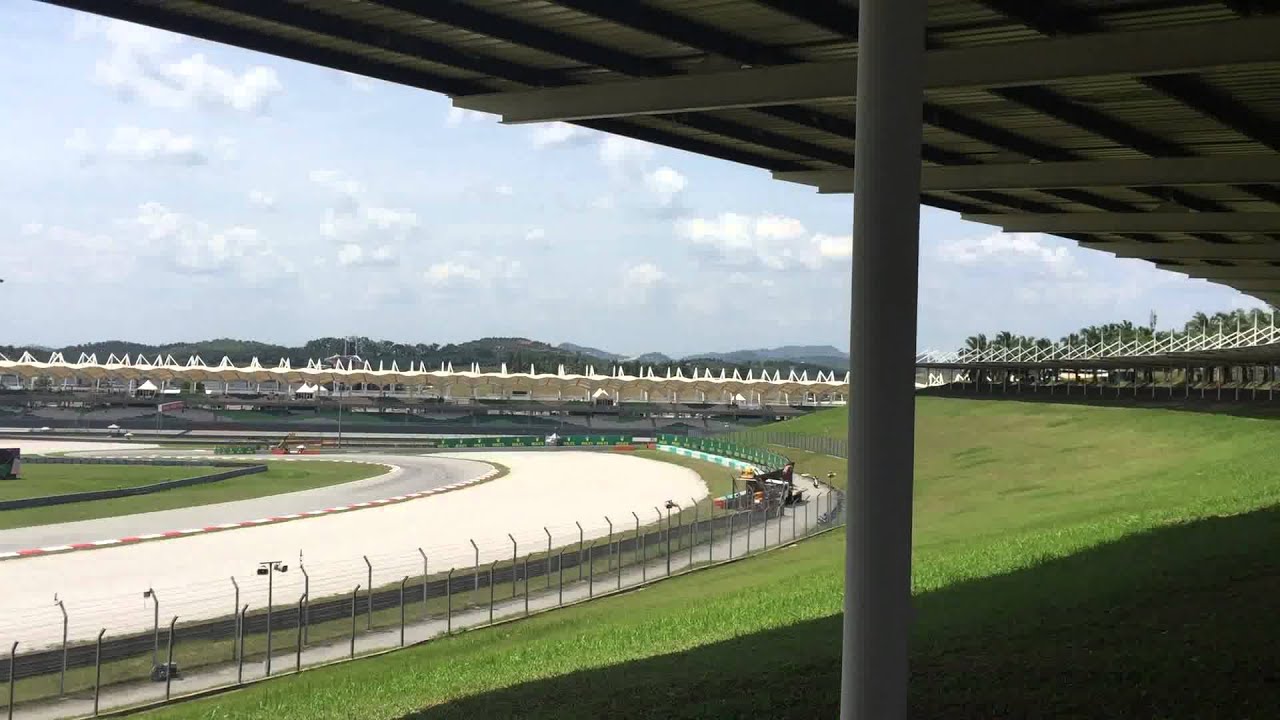 View from C2 hillstand at Sepang, 2015 Malaysia Grand Prix - YouTube