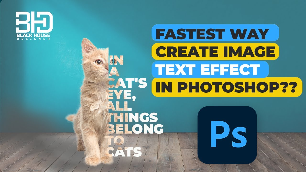 Fastest way create image text effect in Photoshop ?? | photoshop ...