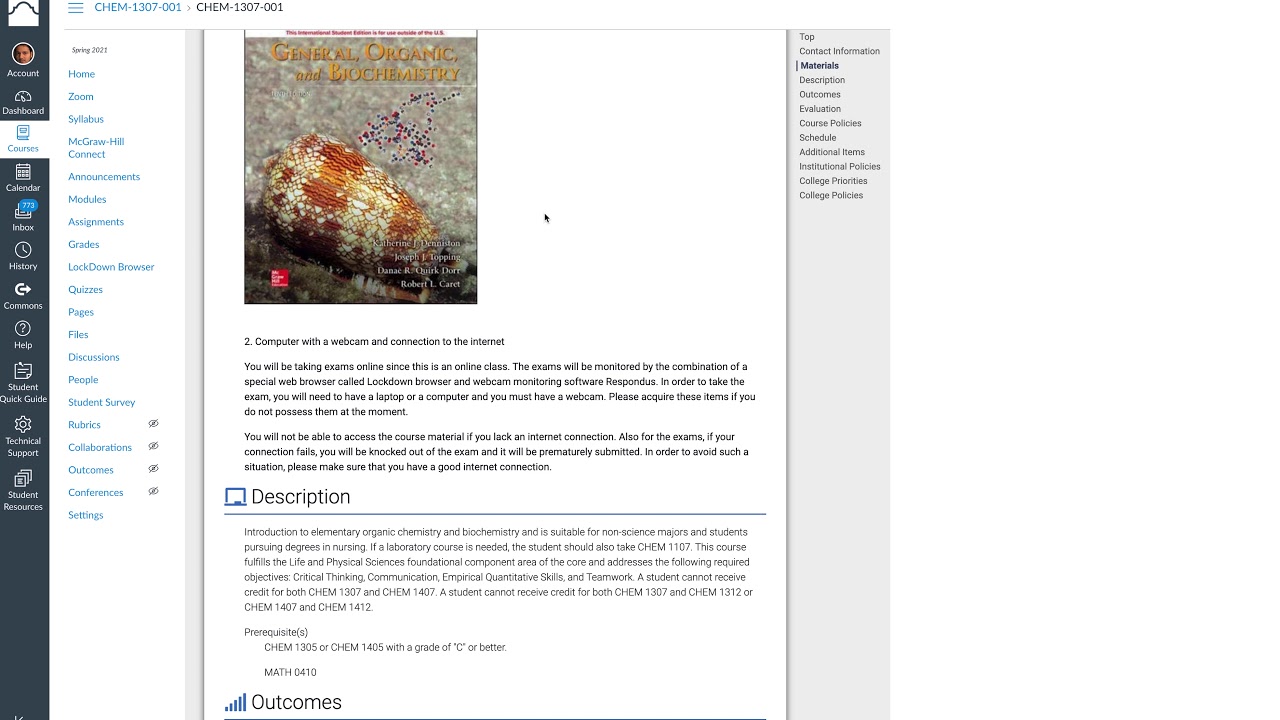 Chem 1307 Wintermester 2021 - YouTube
