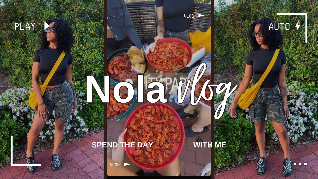 SPEND THE DAY WITH ME|| nola + picnic + link up w/ the gworls + turn of ...