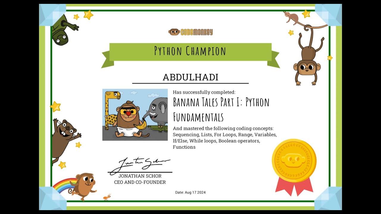 CodeMonkey - Banana Tales: Part I: Python Fundamentals Challenges 13 ...