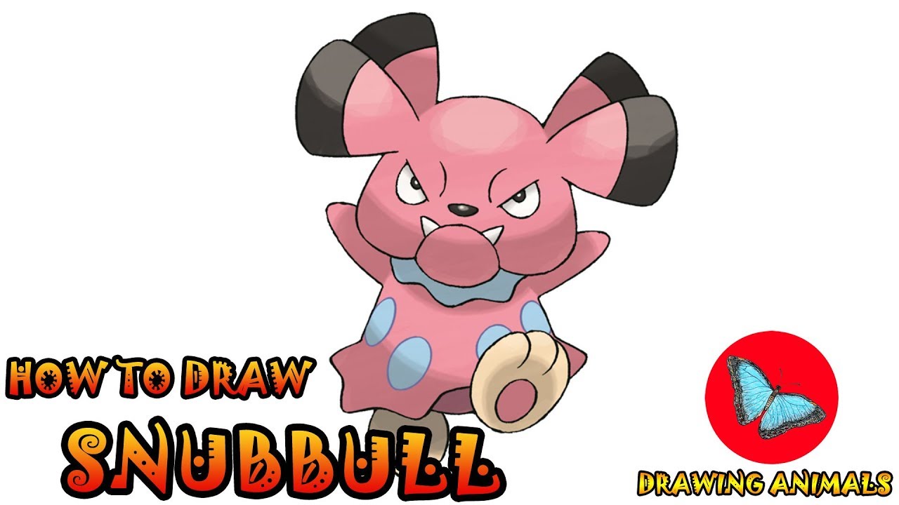 How To Draw Snubbull Pokemon | Coloring and Drawing For Kids - YouTube