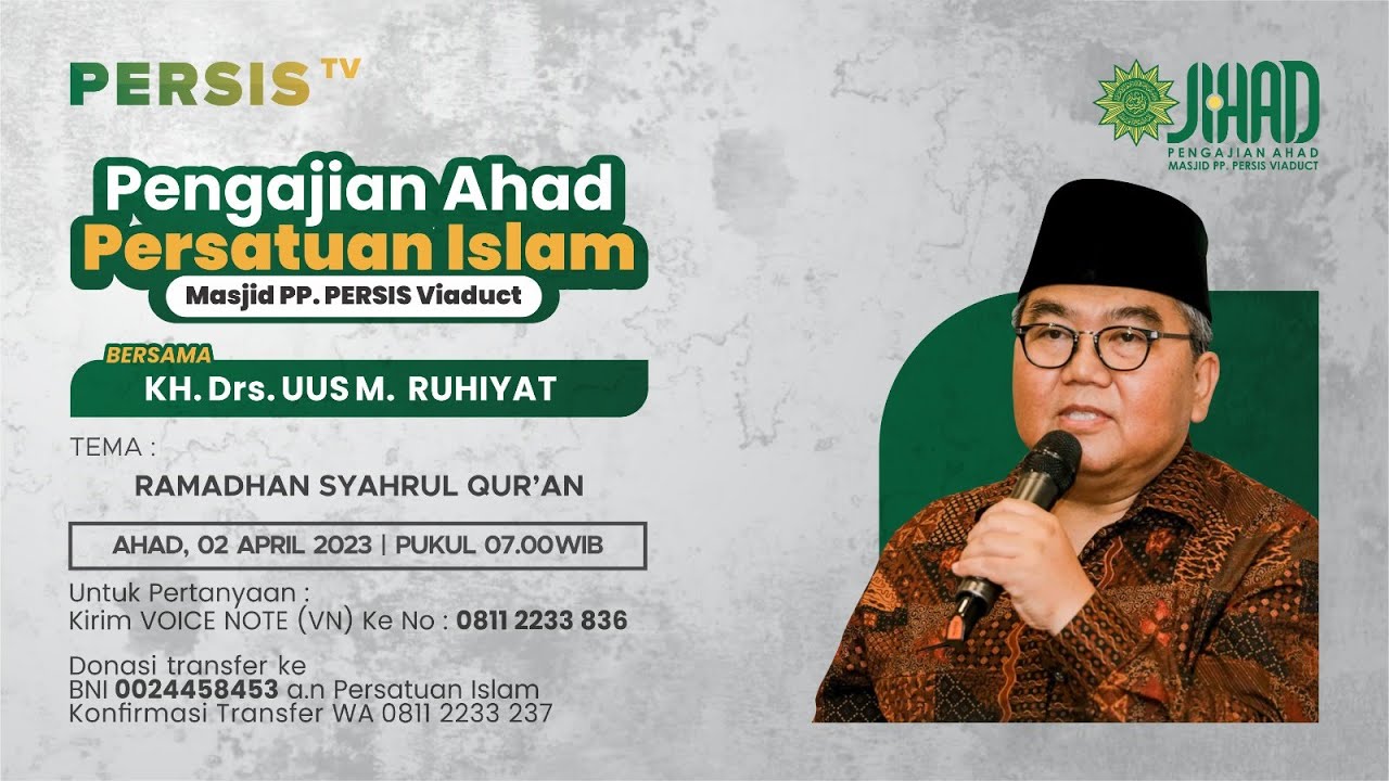 Ramadan Syahrul Quran Oleh Kh Drs Uus M Ruhiyat Youtube
