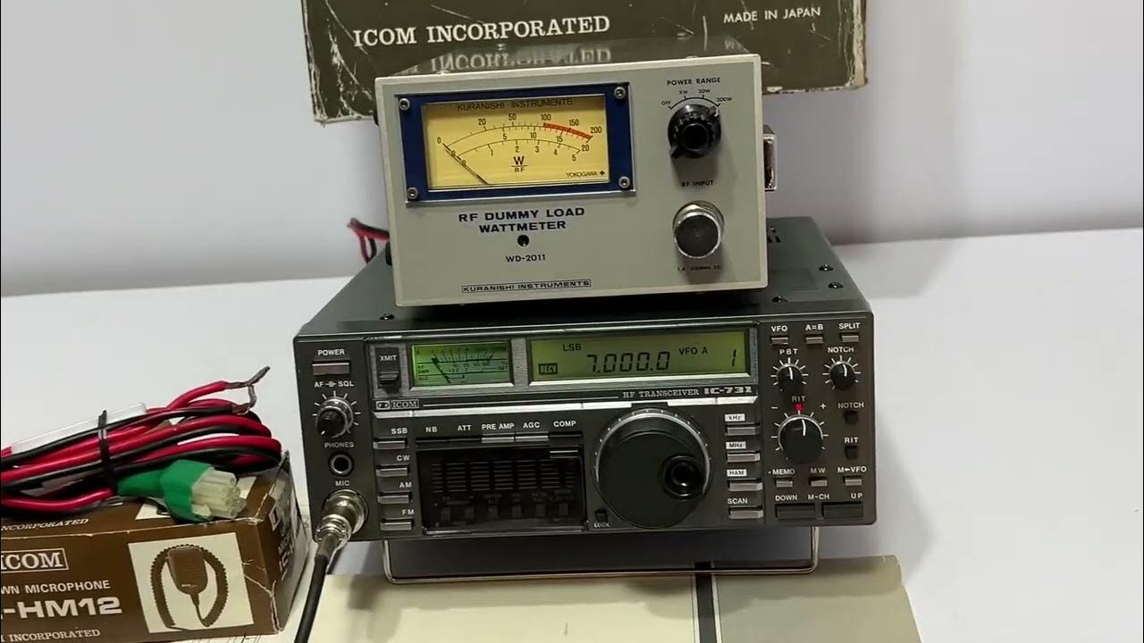 Icom IC-731 Duzbuk HF 140W Open Freq - YouTube
