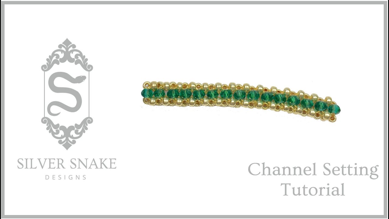HOW TO DO A CHANNEL SETTING: Cubic Right Angle Weave With Seed Beads ...