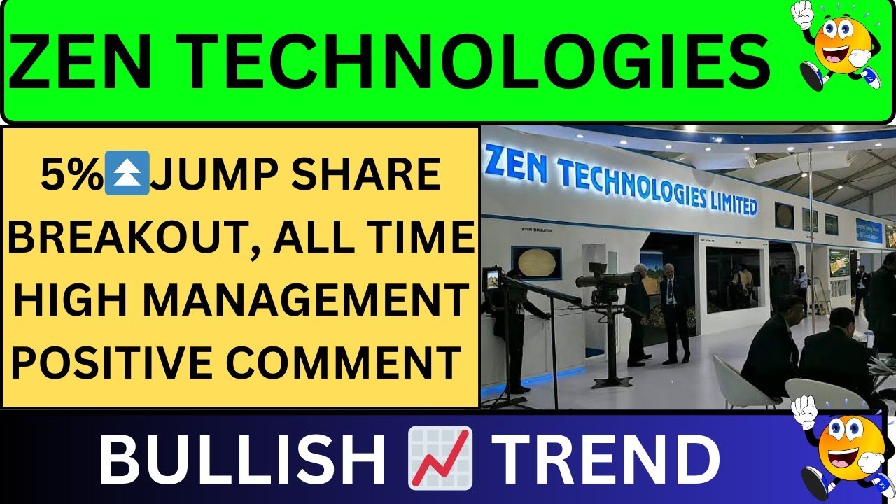 ZEN TECHNOLOGIES SHARE 5%⏫ JUMP SHARE UPPER CIRCUIT || ZEN TECHNOLOGIES ...
