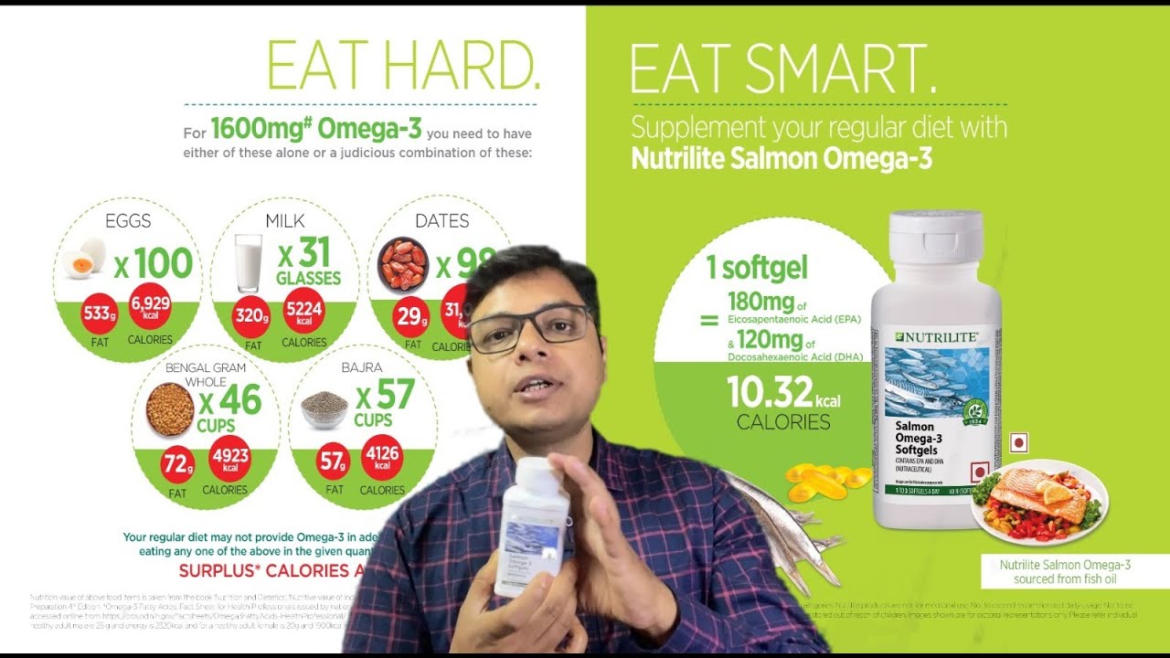 Amway Nutrilite Omega3 || Basic Nutrition || Eat Hard or Eat Smart # ...