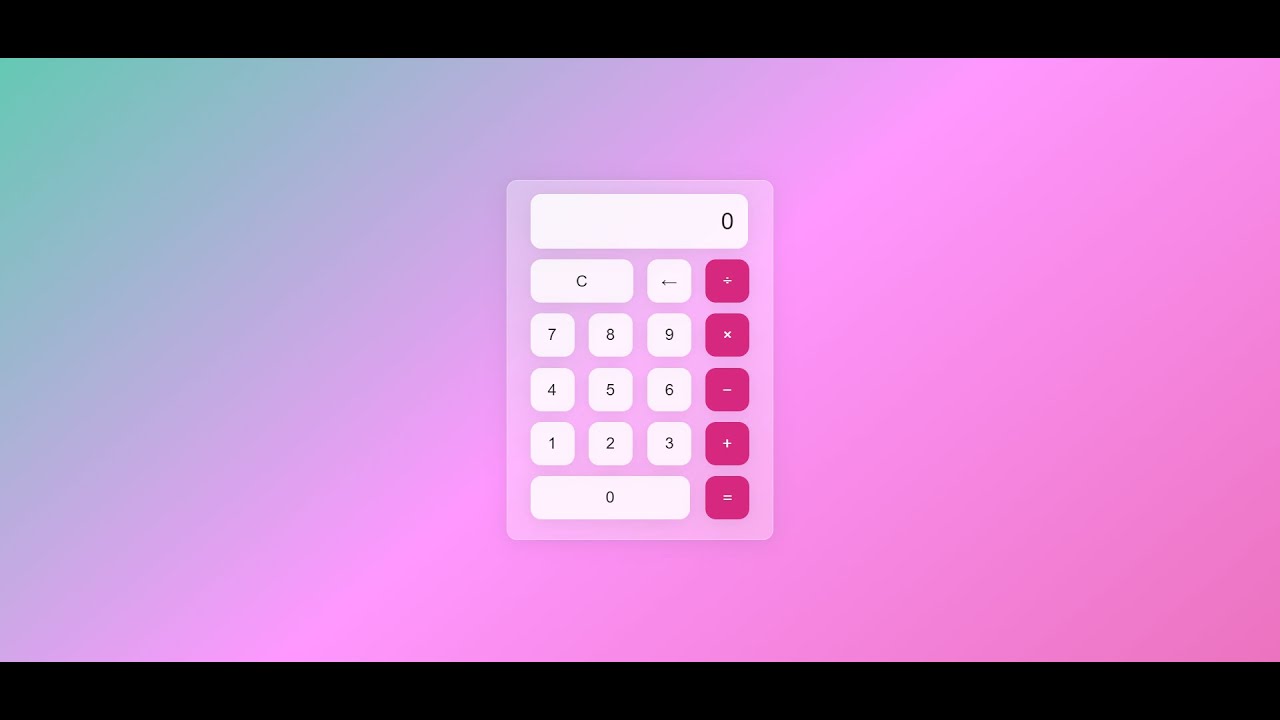 Calculator Using Html Css And Javascript Webdevelopment Youtube