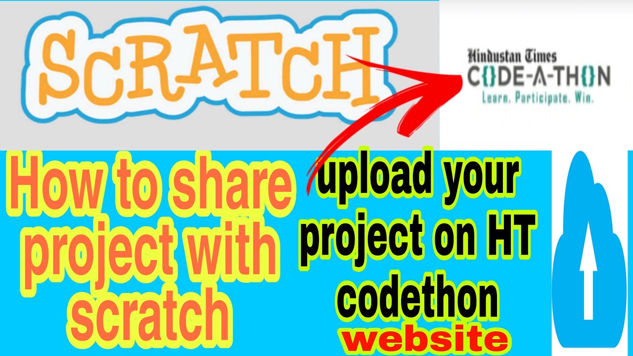 how to share saved projects with scratch| | HT codethon website pr apne ...
