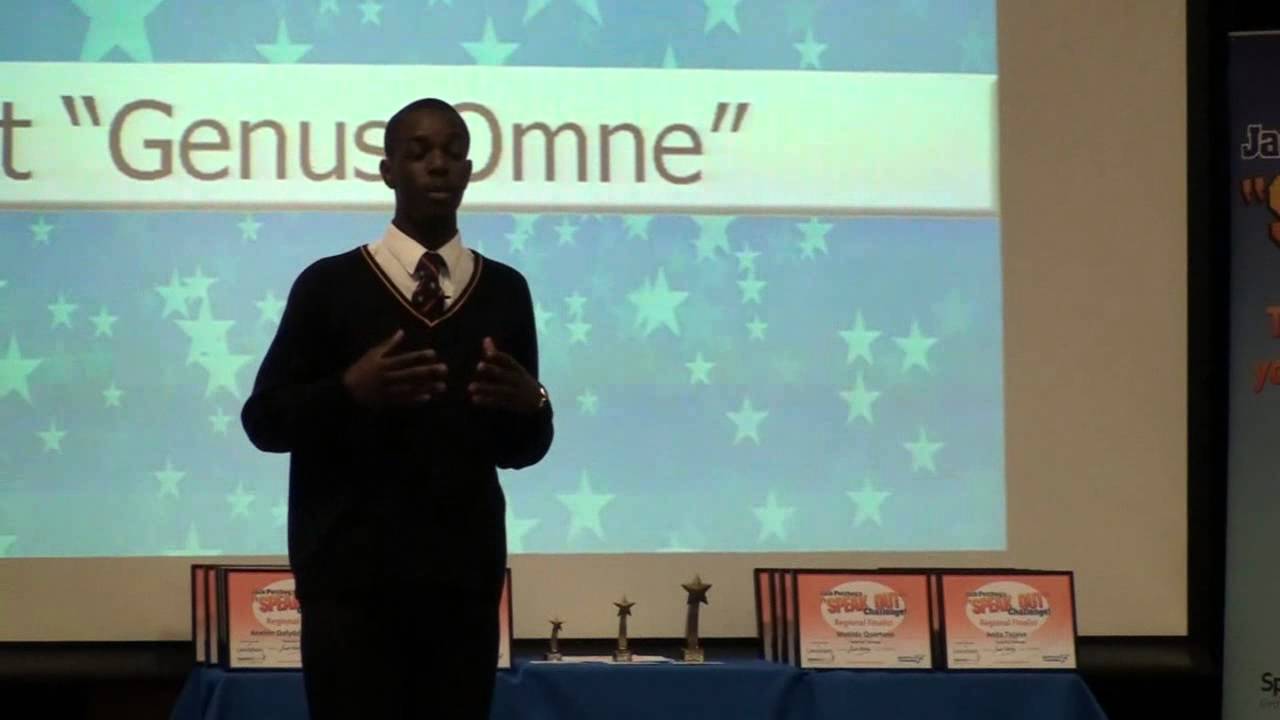 Justice Ritchie, Winner, "Speak Out" Challenge! Lewisham Regional Final ...