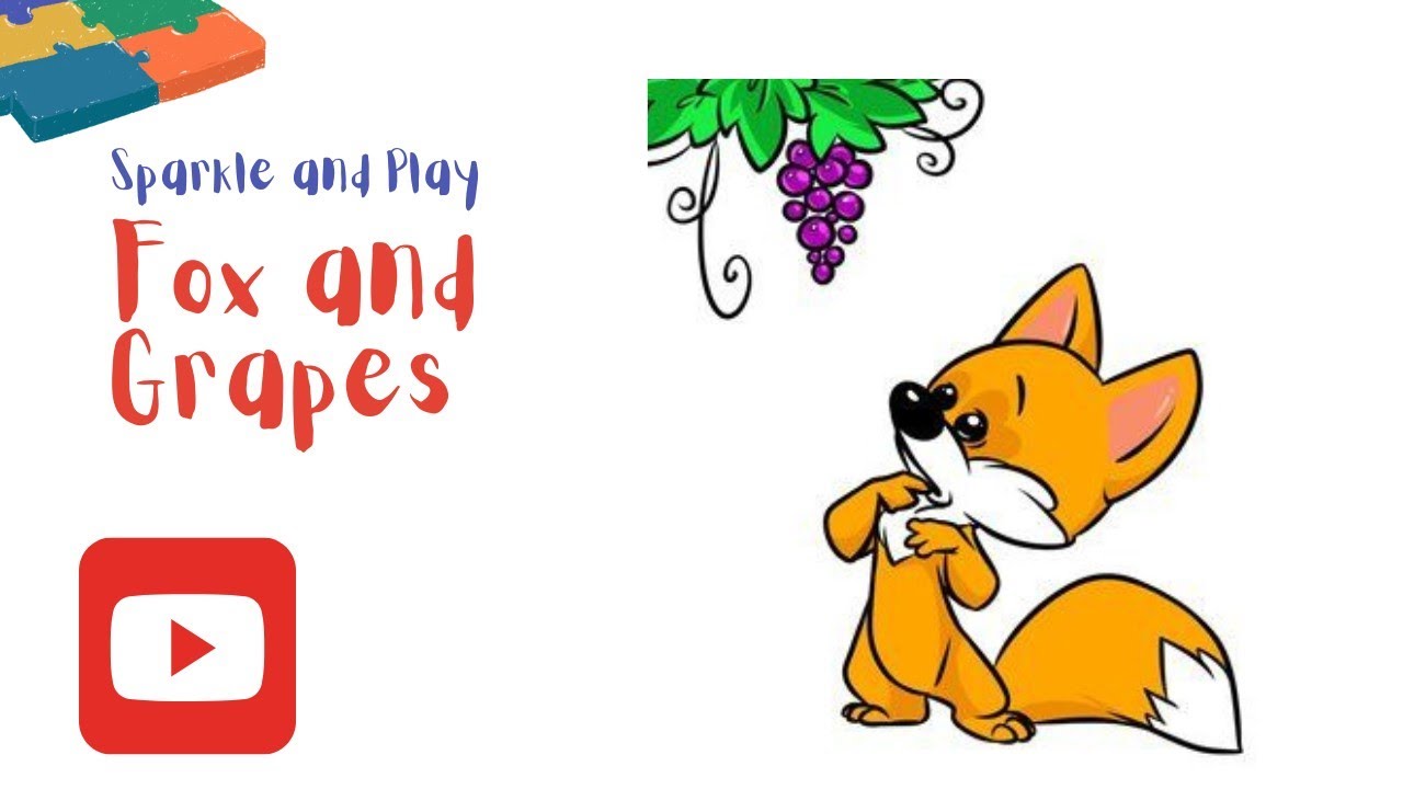 The Fox and the Grapes 🍇 | Aesop's Fable for Kids | Sparkle and Play ...