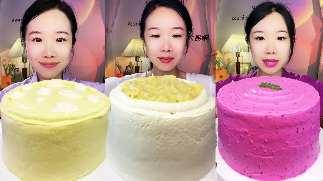 ASMR🍰Eat Custard French Cake🍰 (soft and waxy sound) 크림 케ց 먹방 MUKBANG ...