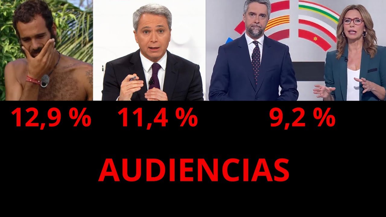 AUDIENCIAS DOMINGO 28 ELECCIONES SUPERVIVIENTES TELECINCO TVE ANTENA3 ...
