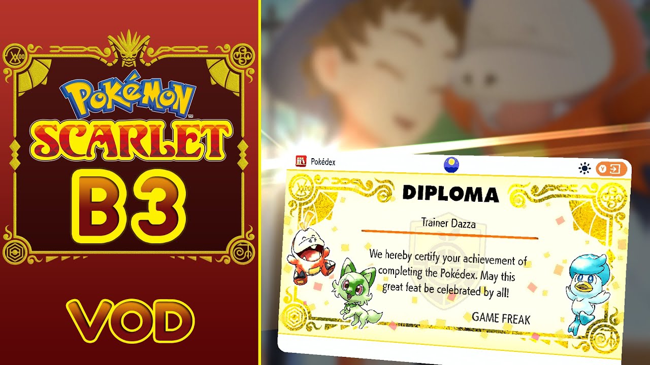 Pokédex Complete! • Pokémon Scarlet • Bonus #3 - YouTube