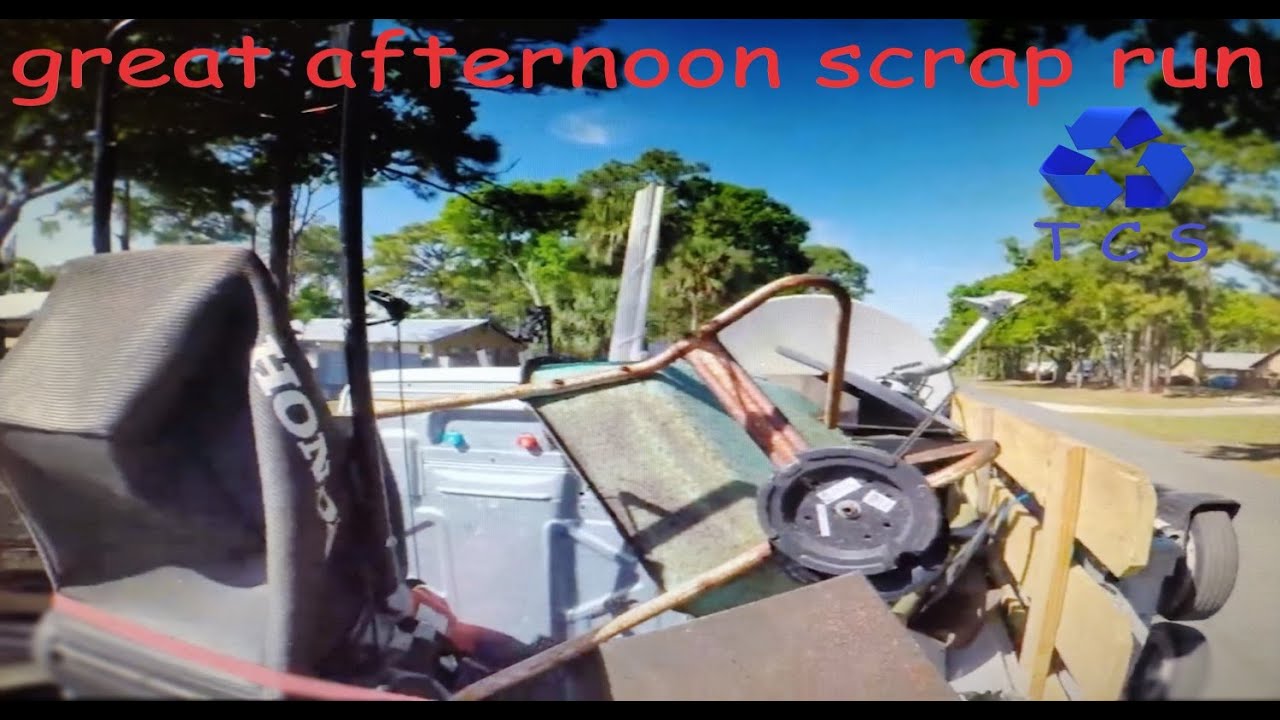 Plenty of goodies on a HOT afternoon scrap run. ep.168 - YouTube