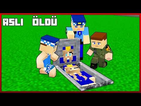 ZAVALLI ASLI POLİS ÖLDÜ FİLMİ, KEREM KOMİSER ÇOK ÜZGÜN 😱  Minecraft Zengin Fakir Hayatı