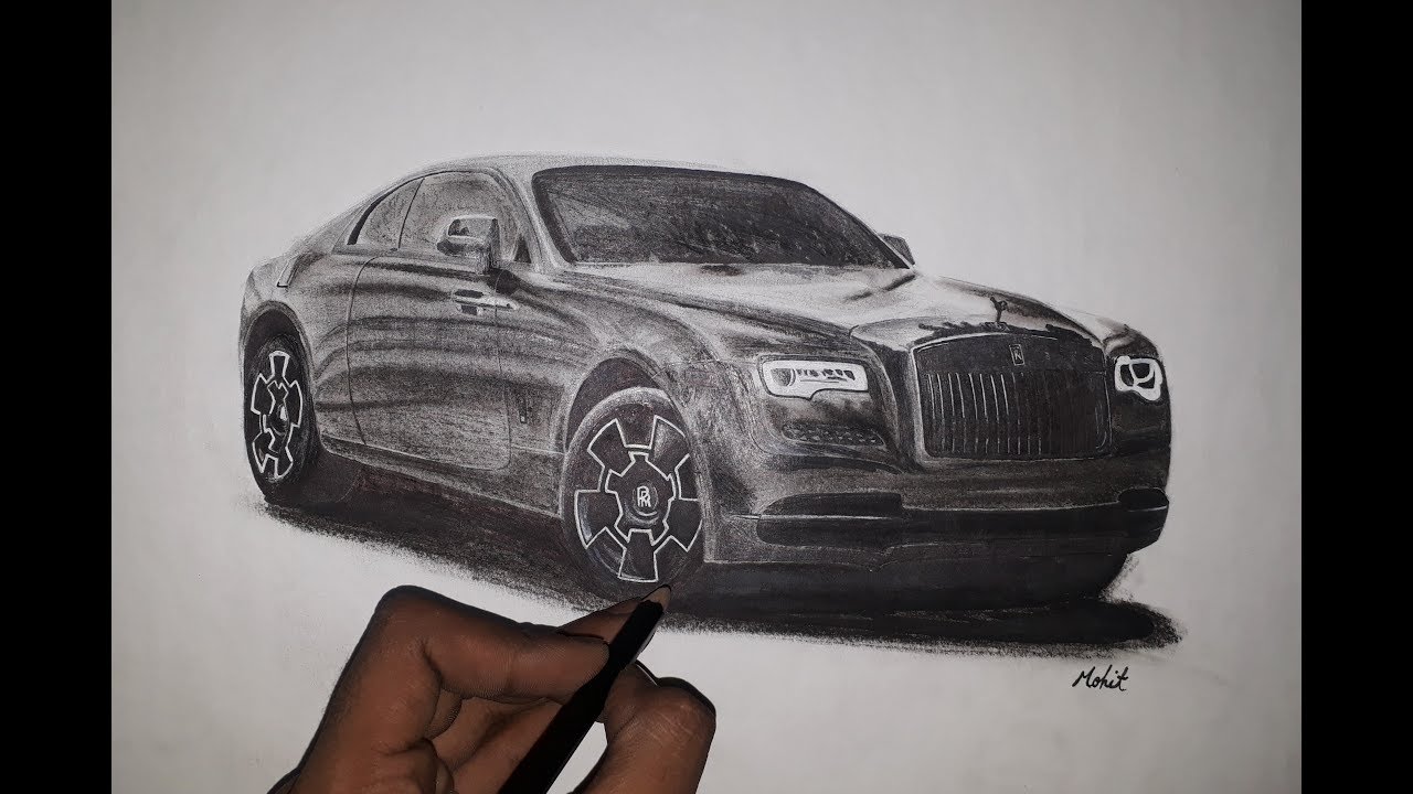 Rolls Royce car sketch - YouTube