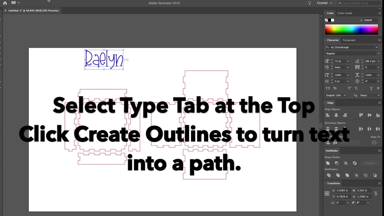 Using Box o Matic App and Adobe Illustrator to make a box on the ...