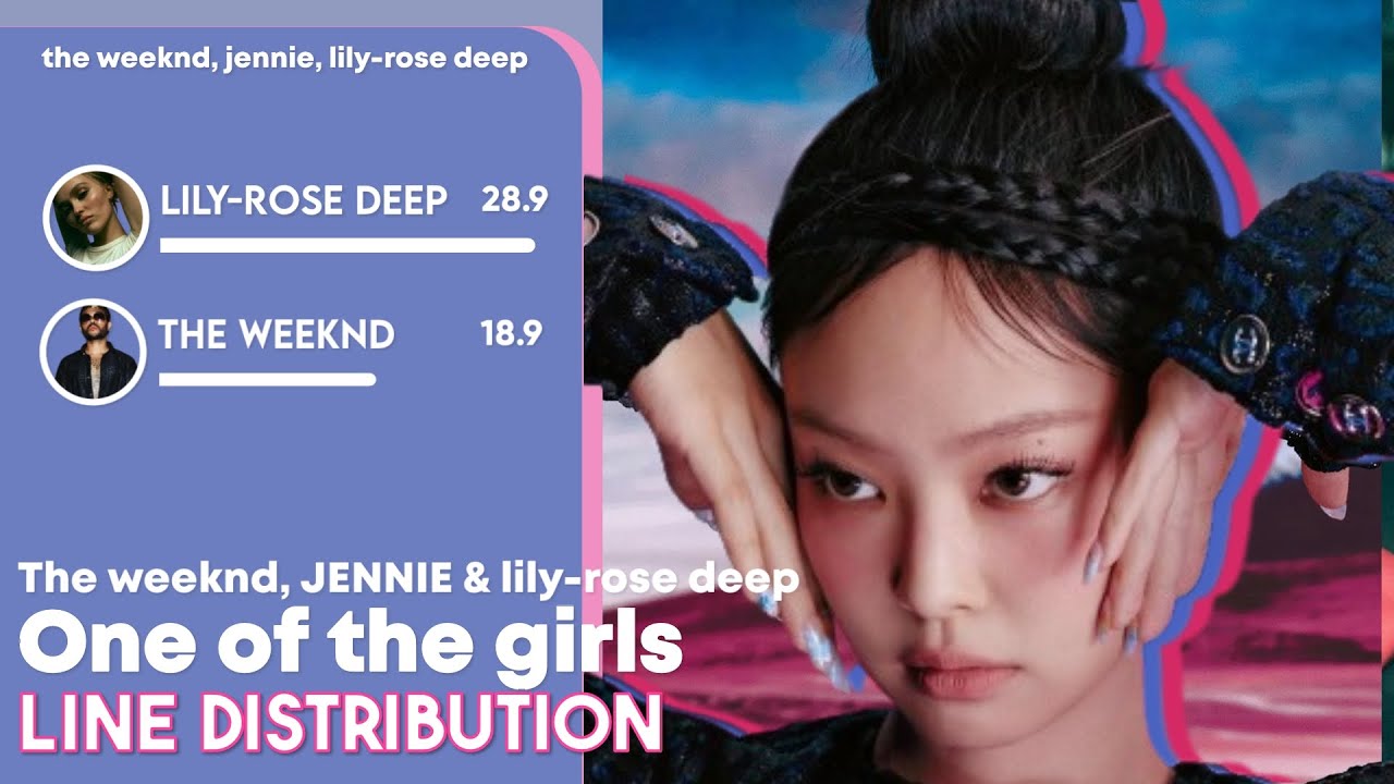 One Of The Girls - Line Distribution by The Weeknd, JENNIE & Lily-rose ...