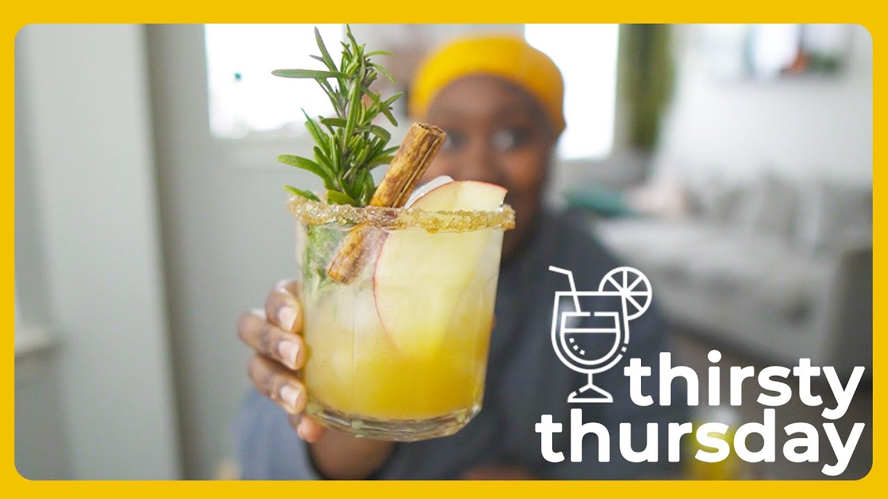 Making A Crisp Apple Cider Fizz 🍎🥃 Thirsty Thursday 19 - YouTube