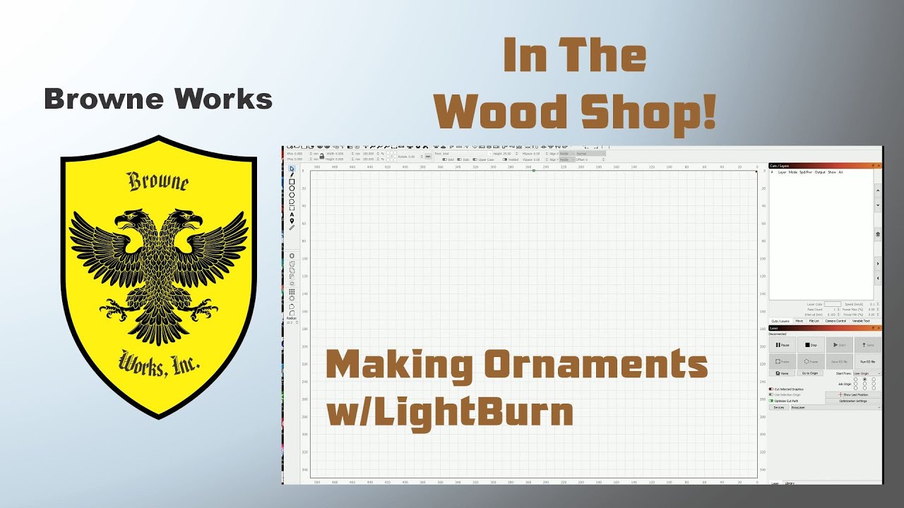 Making Christmas Ornaments with LightBurn - YouTube