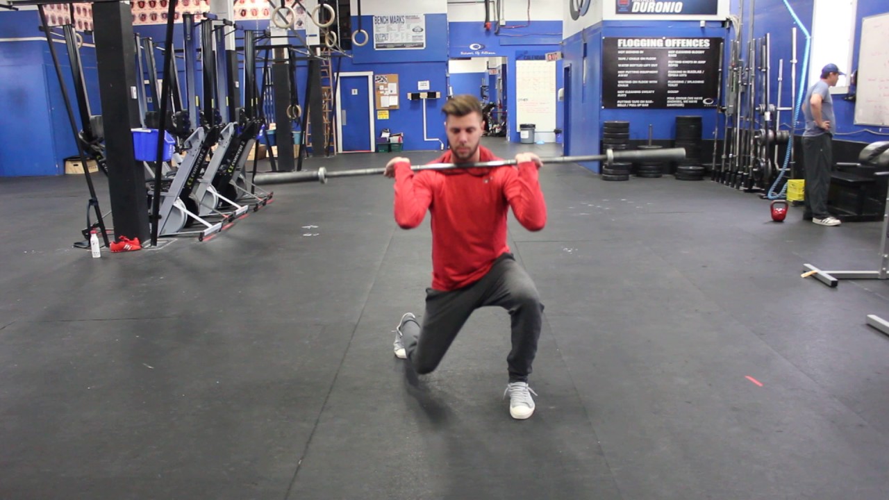 Front Rack Split Squat - YouTube