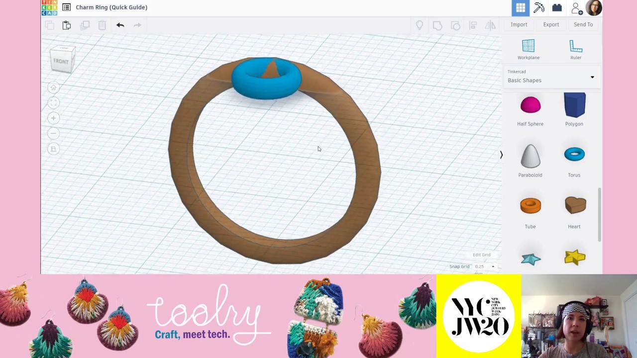 QUICK GUIDE: Week 3- Modeling a Charm Ring - YouTube