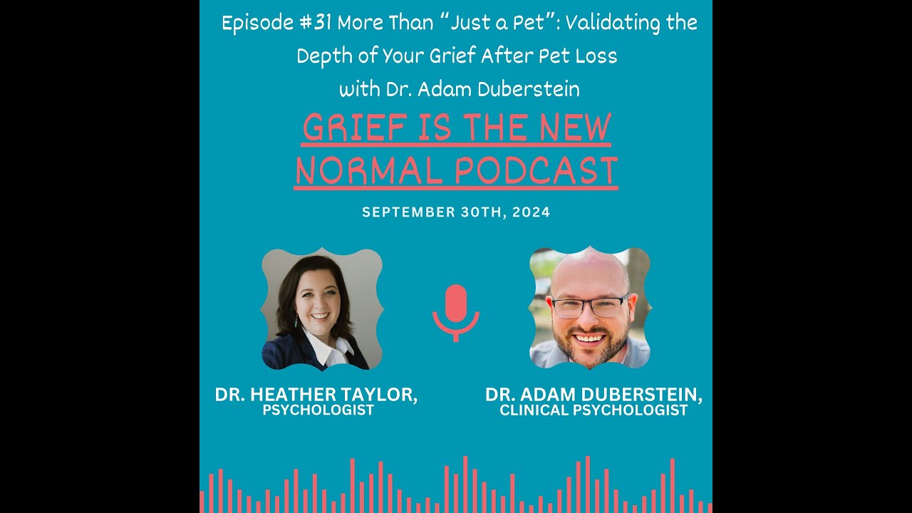 Grief is the New Normal: Epi.31 More than "Just a Pet" #petloss #grief ...