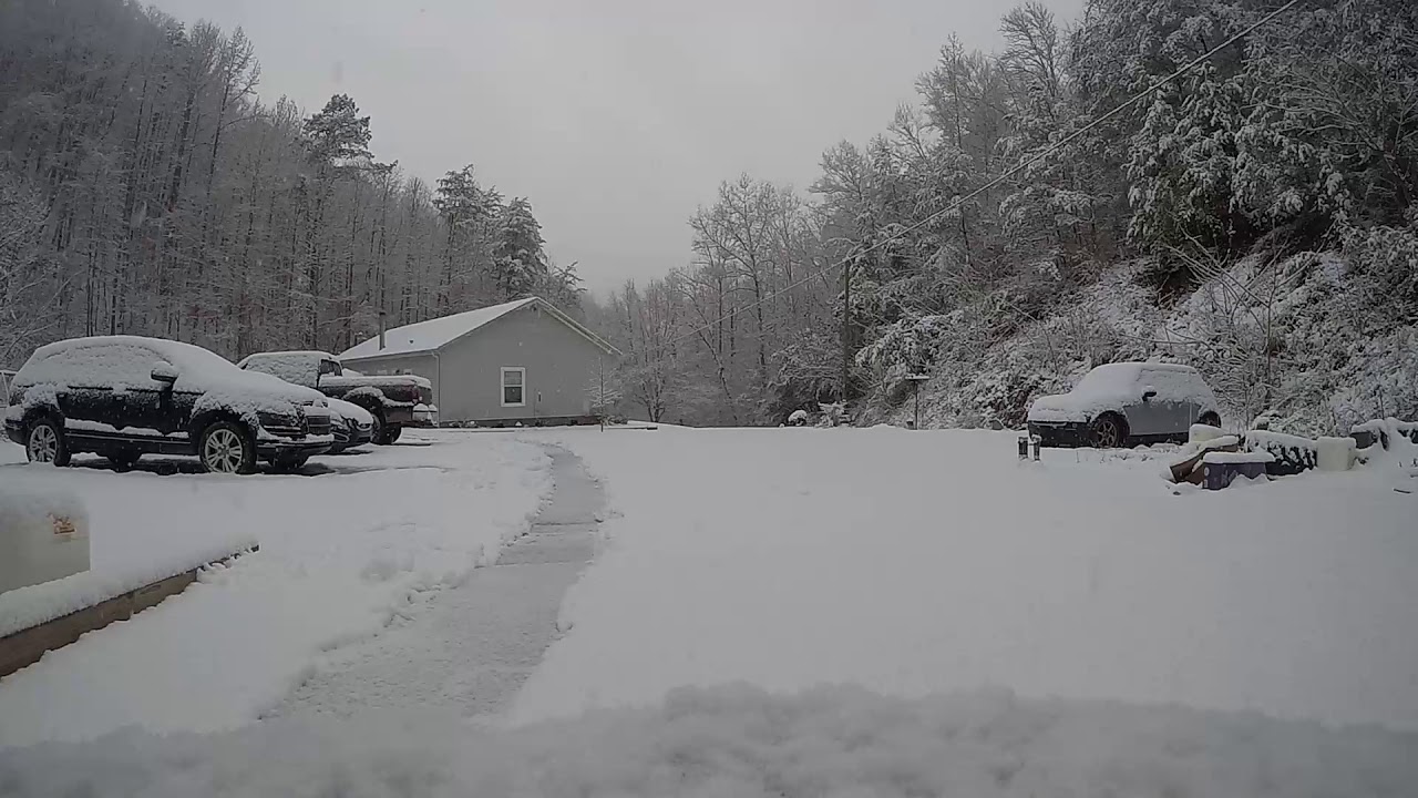 Snow Time lapse GoPro Hero 5 Jan 7 2020 - YouTube