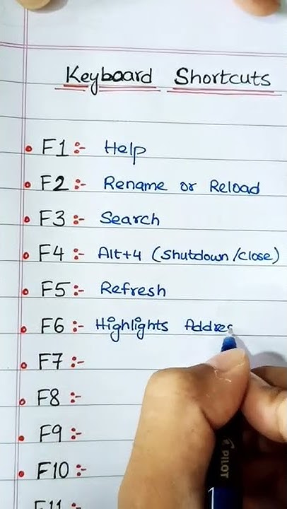 Keyboard Shortcuts | Function Keys of keyboard F1 - F12 #shorts # ...