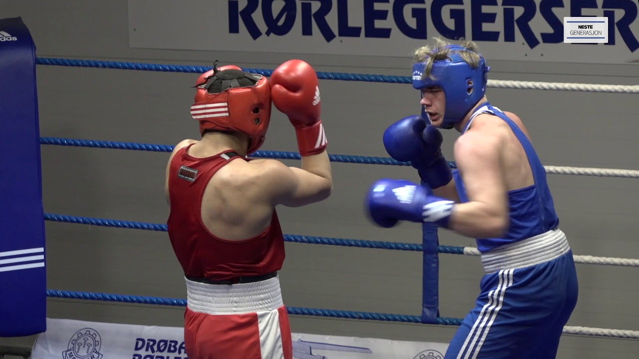 Junior-NM boksing 2018 - finale 75 kg - YouTube