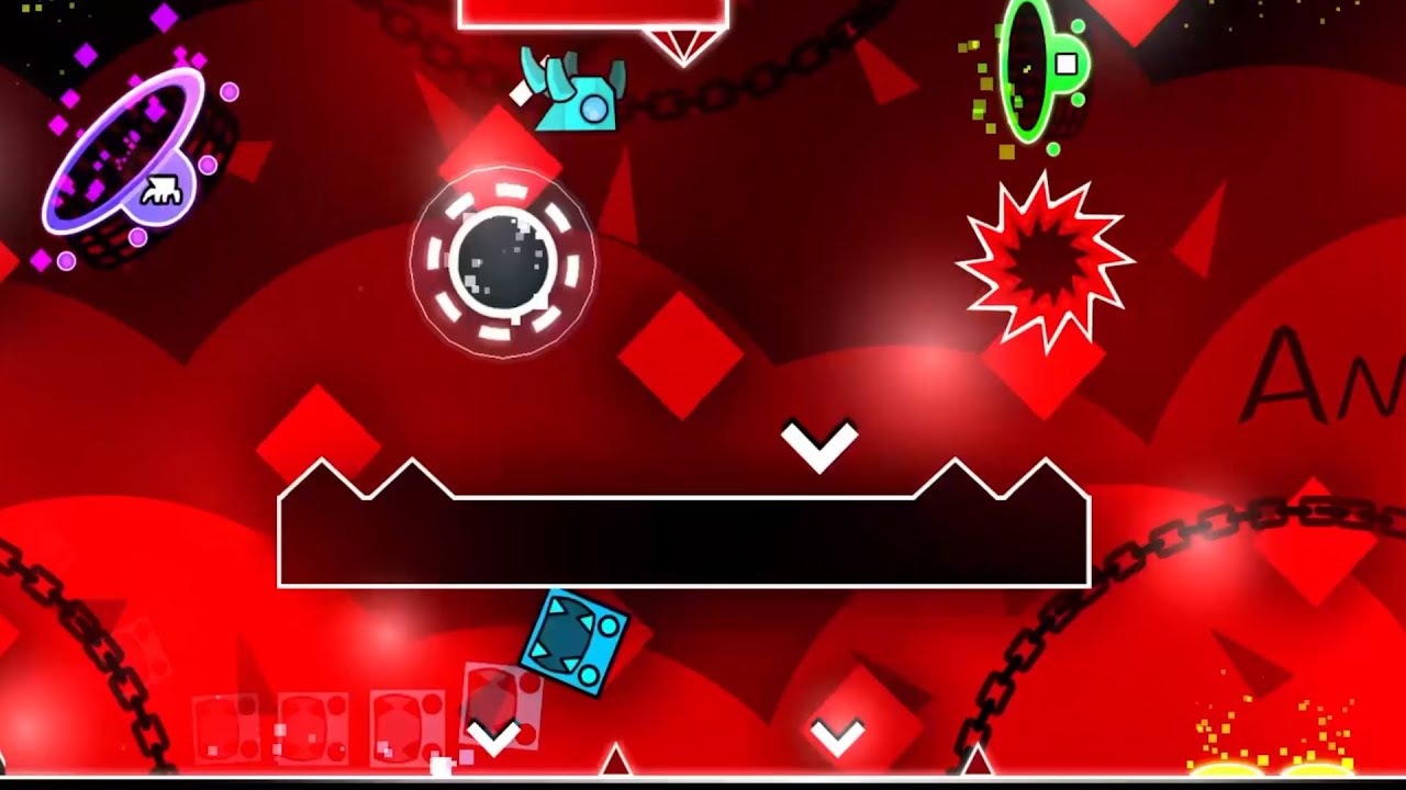 "Dark Yangire" (Demon ) 100% by zAnarchy & more [ 1 coin ] | Geometry ...