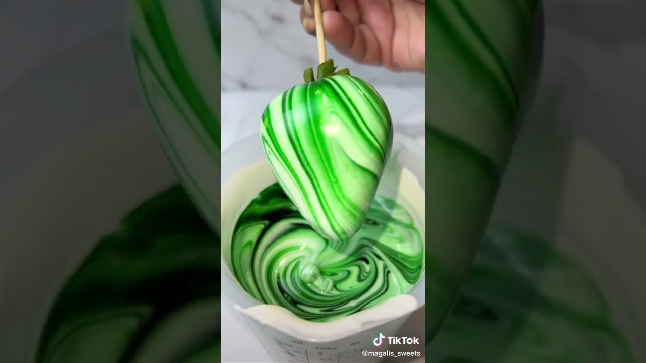 How to make marbled berries - YouTube