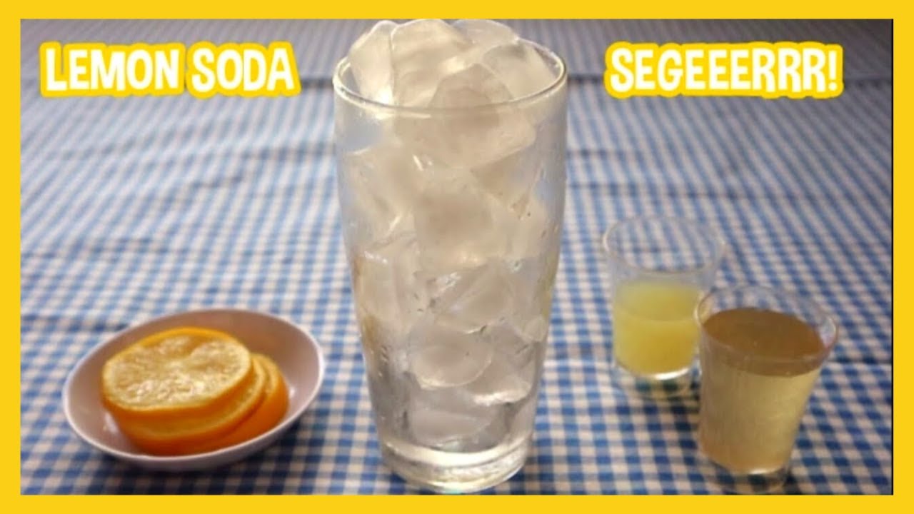 RESEP LEMON SODA YANG SEGER BANGET - YouTube