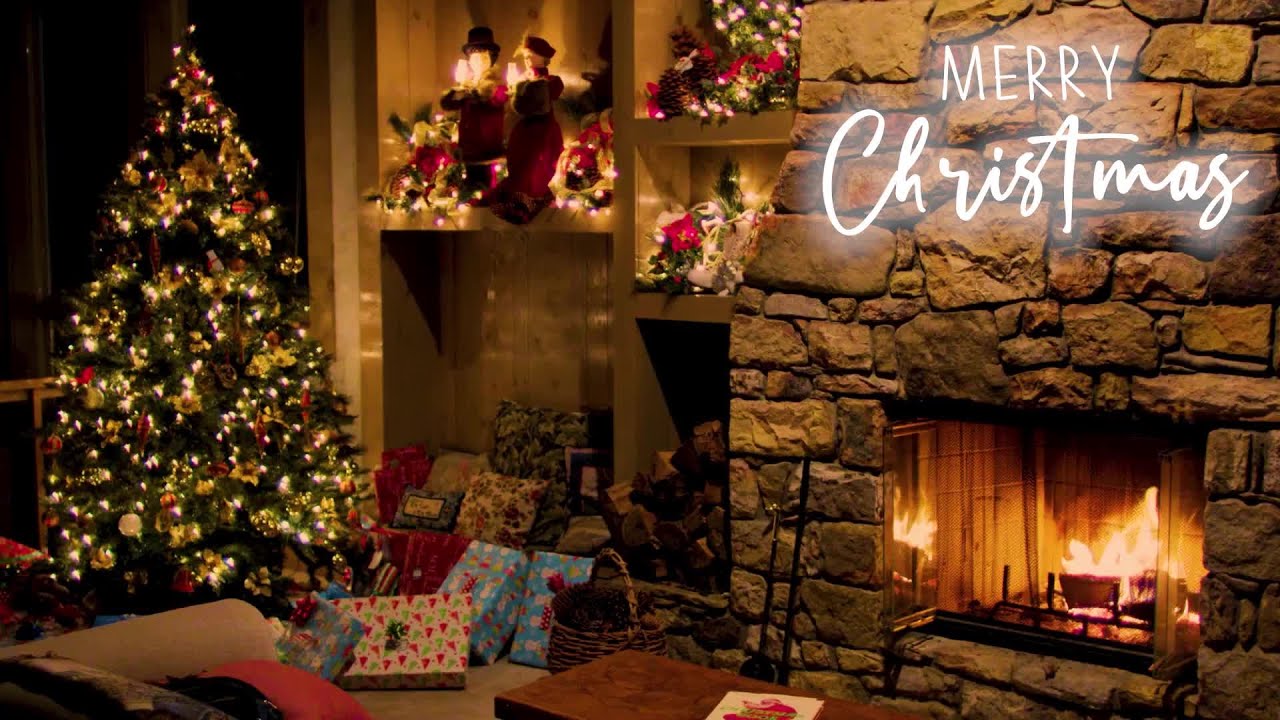 11 HOURS of the Classic Christmas Music with a Fireplace and Beautiful ...