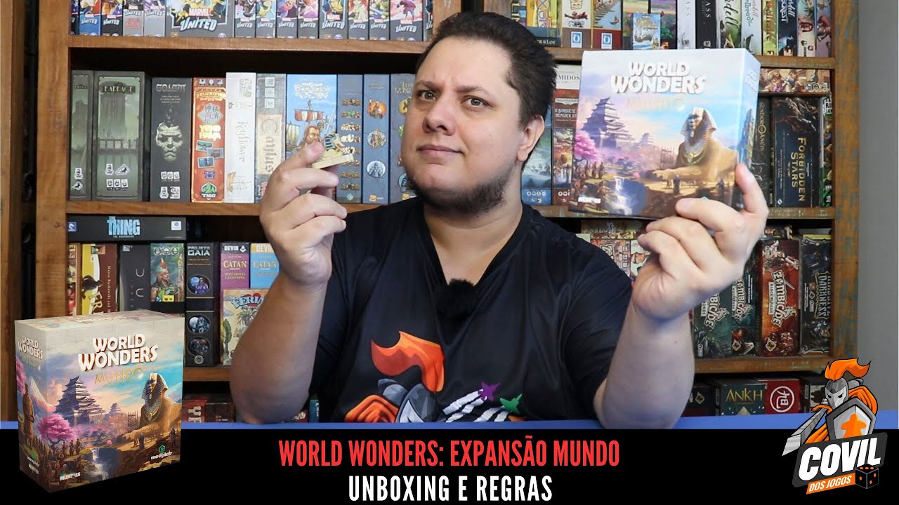 Unboxing e Regras da expansão Mundo do jogo World Wonders - YouTube