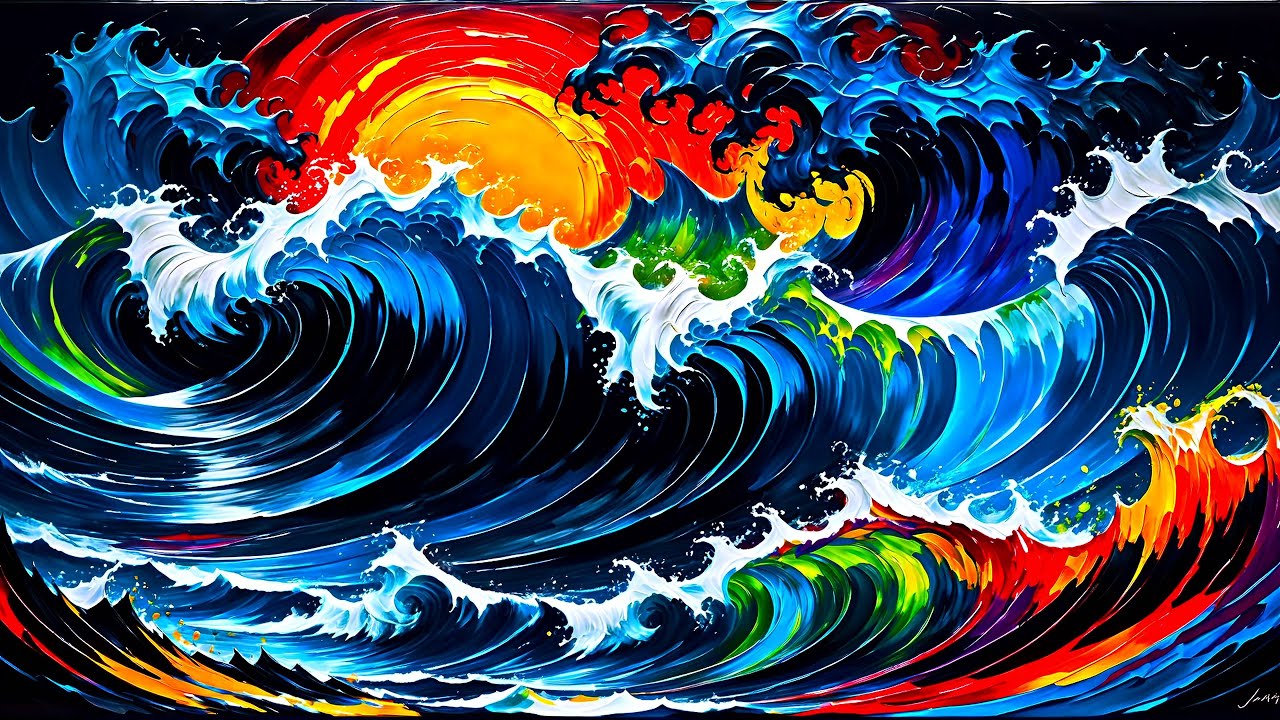 Color Symphony: AI Crafted Live Paint Animation - YouTube