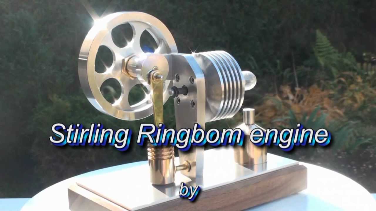 Ringbom Stirling engine - YouTube