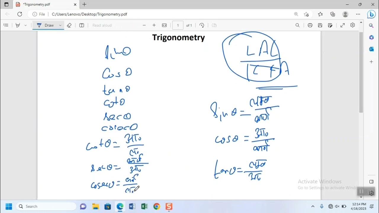 how to find trigonometric value - YouTube