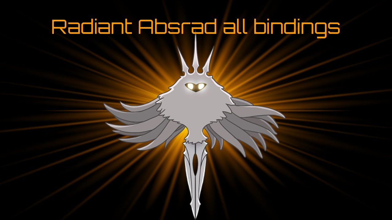 Absrad radiant ALL BINDINGS - Hollow Knight - YouTube