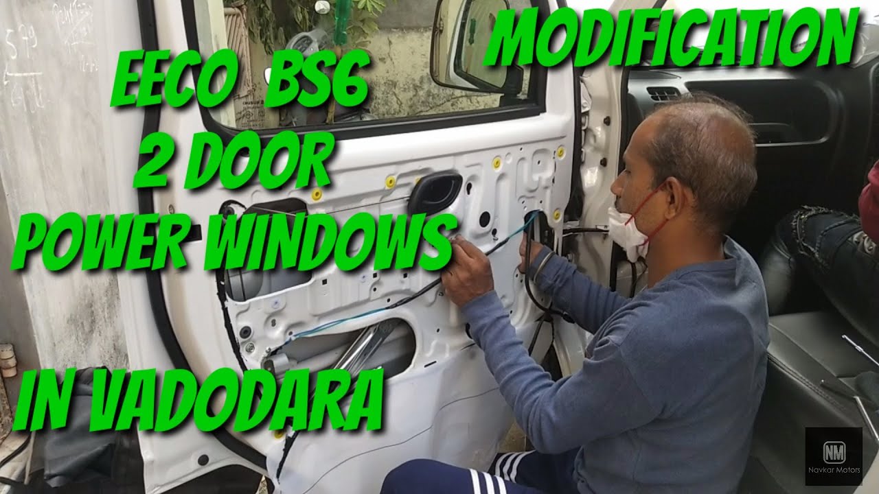 MARUTI EECO BS6 MODEL POWER WINDOW FITTING BY NAVKAR MOTORS.VADODARA.M ...