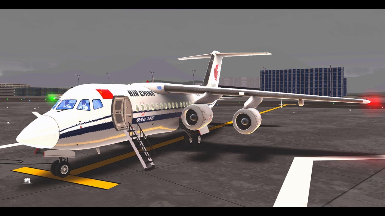 RARE Air China BAe-146 (B461) VHHH–ZGGG - YouTube