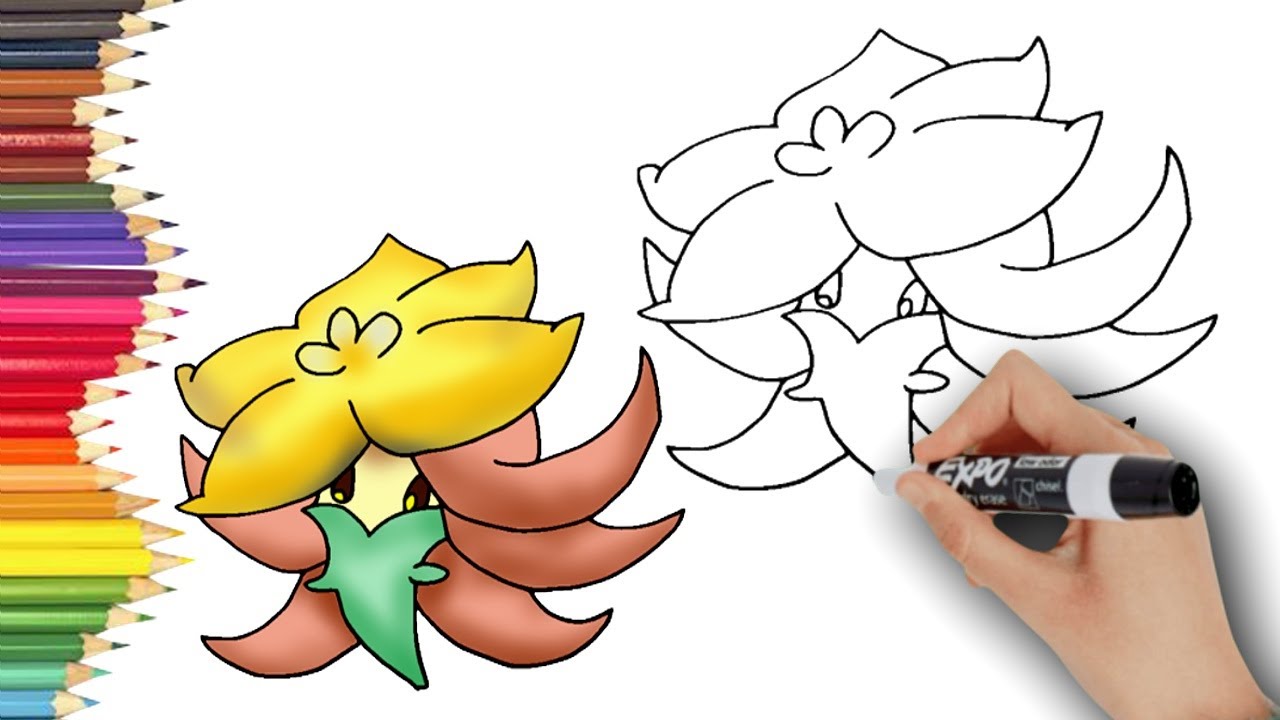 Comment dessiner Pokémon Evolution Gossifleur - YouTube