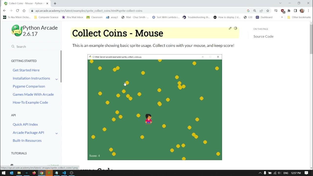 Python arcade - sprite collisions explained, video 1 - YouTube