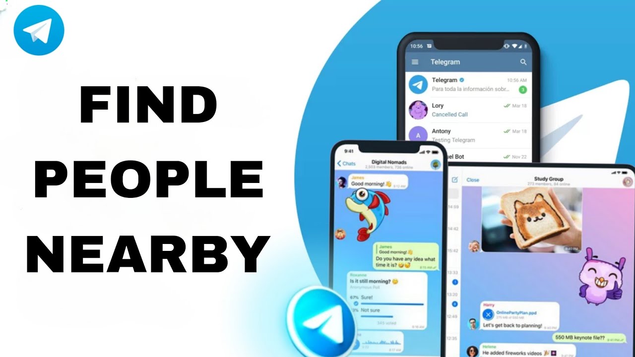 How To Find People Nearby On Telegram App - YouTube
