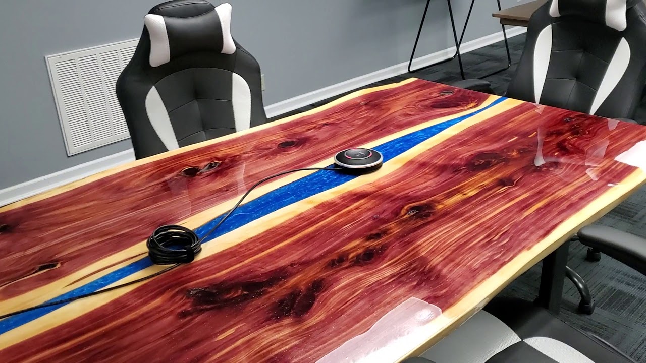 Beautiful Cedar River Table - YouTube
